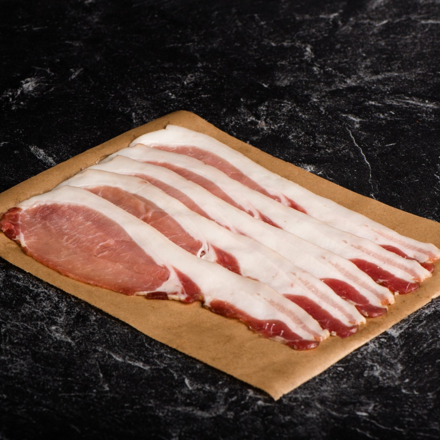 Dry Cured Pork Back Bacon Sliced – Fumé